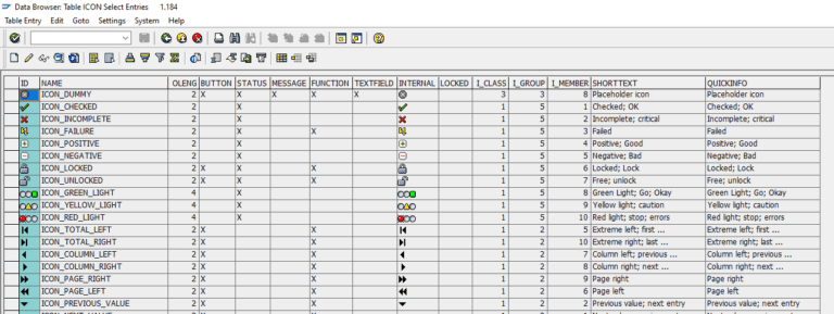 Sap Using Icons In Abap With Code Samples Heiko Evermanns Developer Notes